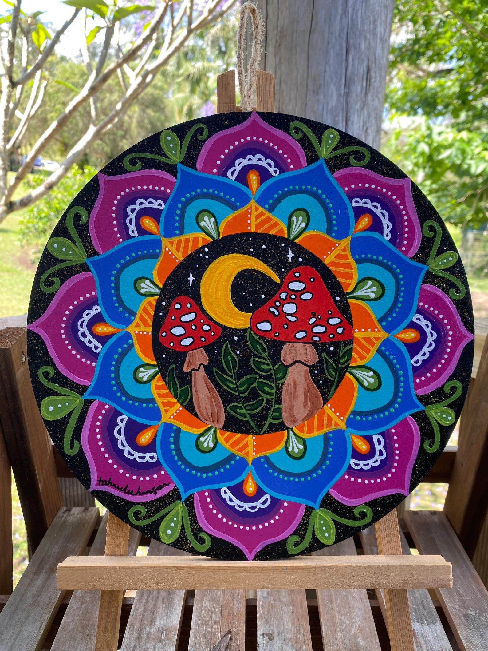 Mandala Wall Art Mushroom Decor Mushroom Art Mandala Mushroom Mandala ...
