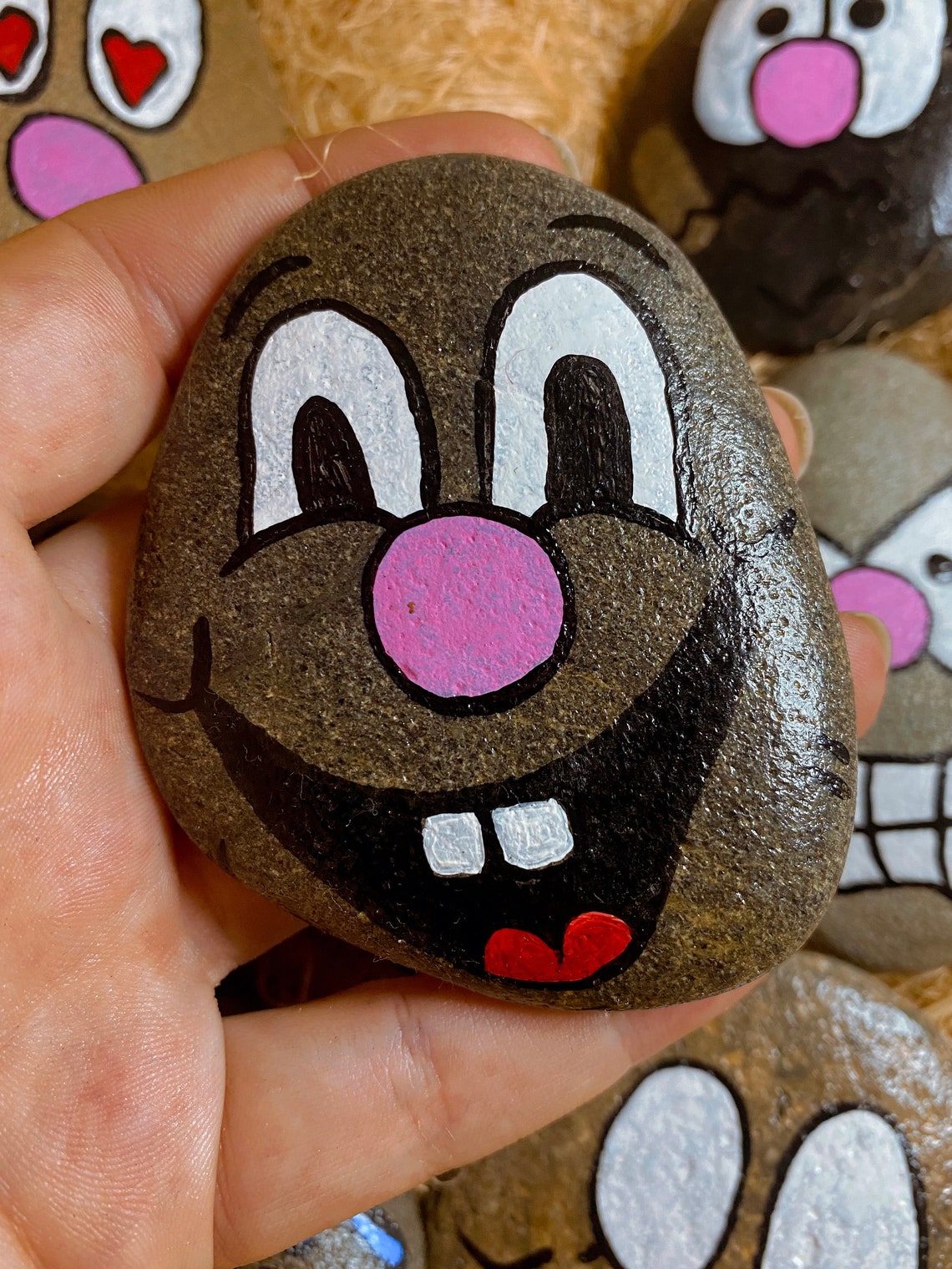 Montessori Emotion Stone Set Emotional Intelligence Education - Etsy