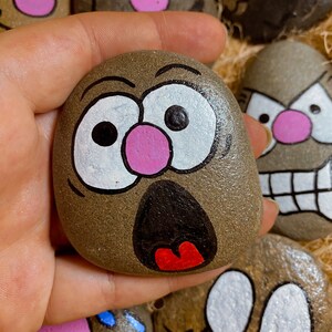 Montessori Emotion Stone Set Emotional Intelligence Education - Etsy