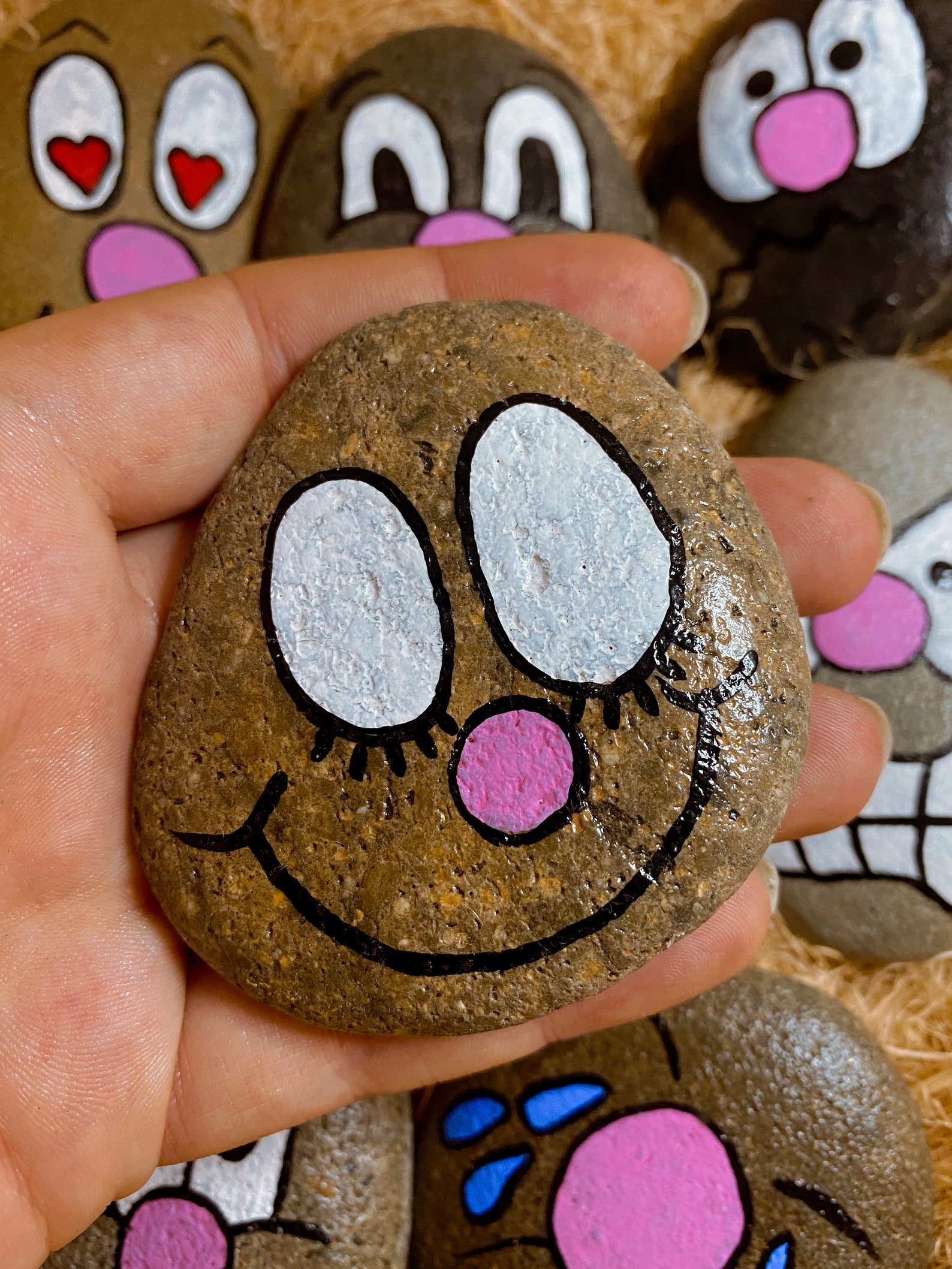 Montessori Emotion Stone Set Emotional Intelligence Education - Etsy