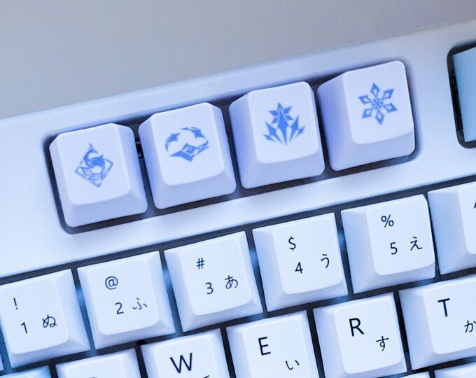 Genshin Impact Kaeya Alberich Keycaps | PBT Dye-sub Keycaps for ...