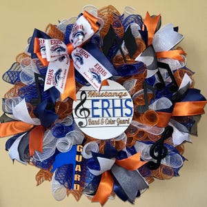 High School Marching Band & Color Guard Wreath - Etsy