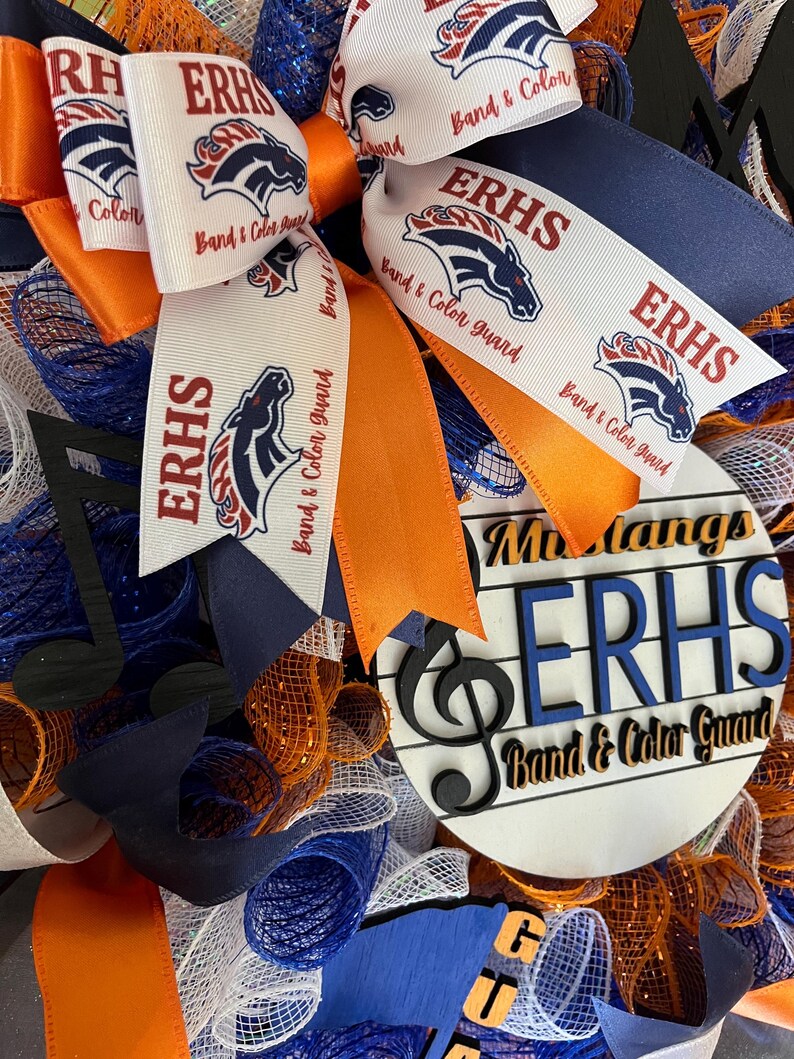 High School Marching Band & Color Guard Wreath - Etsy