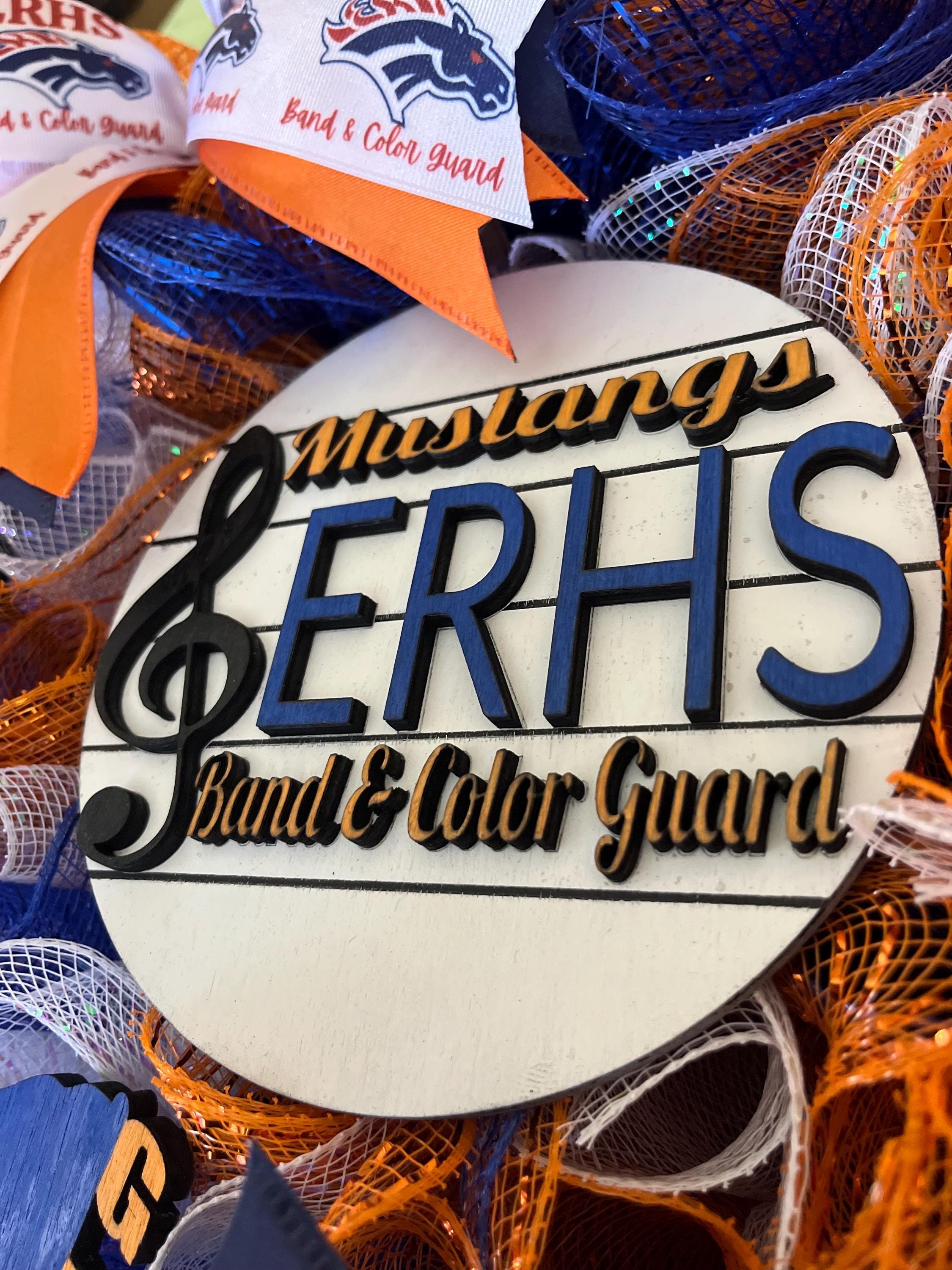 High School Marching Band & Color Guard Wreath - Etsy