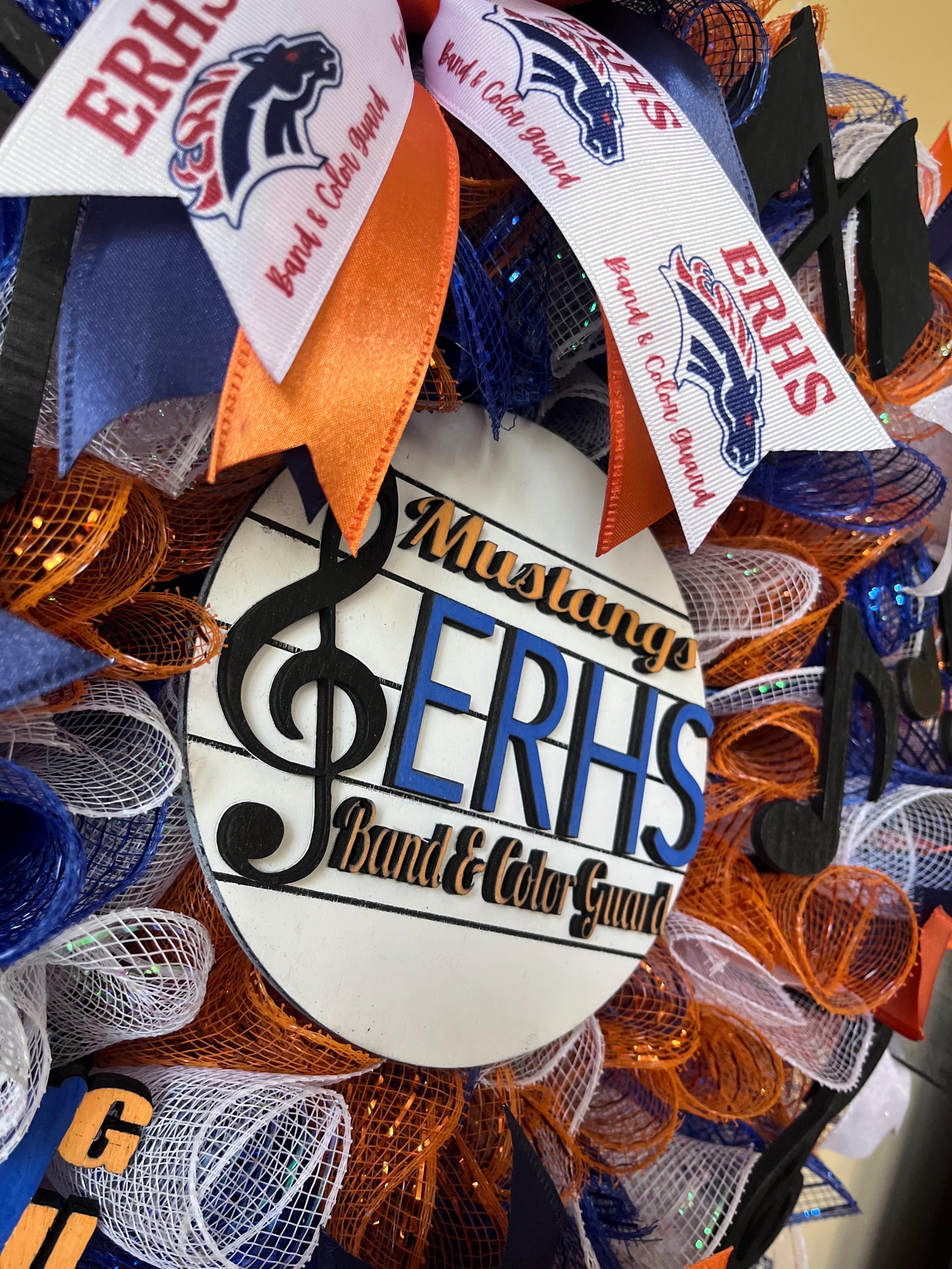 High School Marching Band & Color Guard Wreath - Etsy