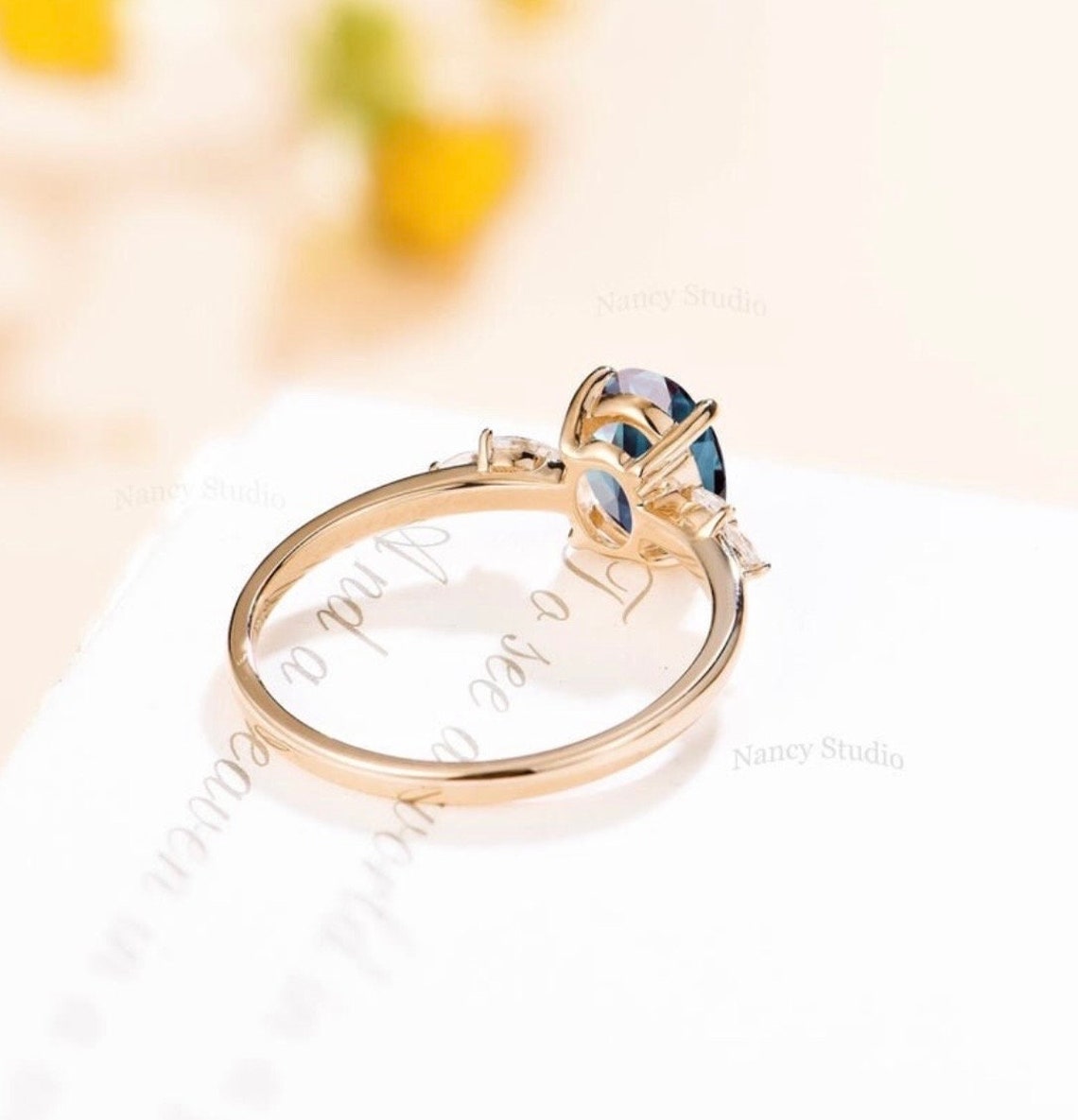 Vintage Alexandrite Ring, Natural Alexandrite Ring, Genuine Alexandrite ...