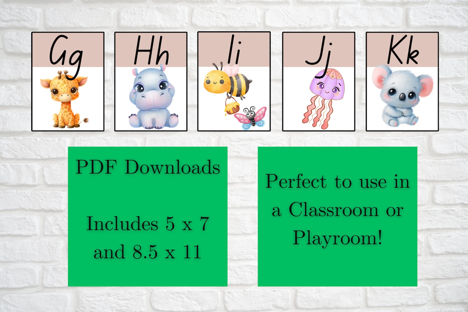 Classroom Decor Elementary | ABC Posters | Animal Alphabet Poster | ABC ...