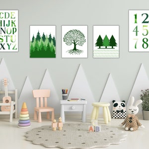 Alphabet Poster | Watercolor Alphabet Poster | Number Poster | ABC ...