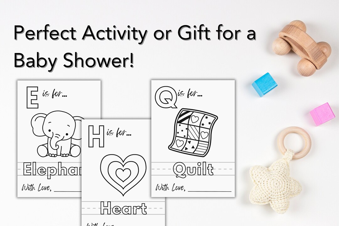 Baby Shower | ABC Book | Alphabet Coloring Pages | Alphabet Poster ...