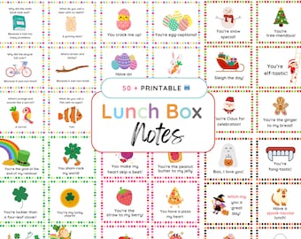 Lunch Notes, Lunch Box Cards, Joke Lunch Box Notes, Encouragement Cards ...