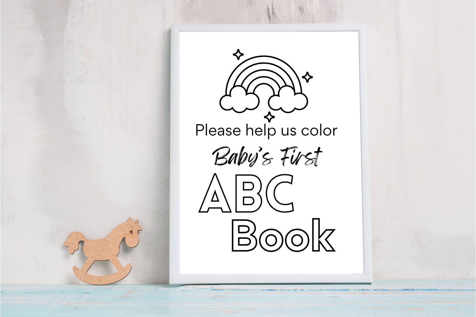 Baby Shower | ABC Book | Alphabet Coloring Pages | Alphabet Poster ...