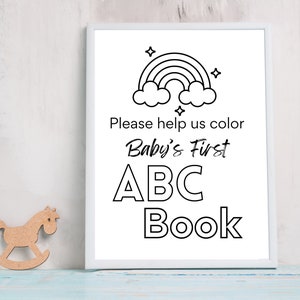 Baby Shower | ABC Book | Alphabet Coloring Pages | Alphabet Poster ...