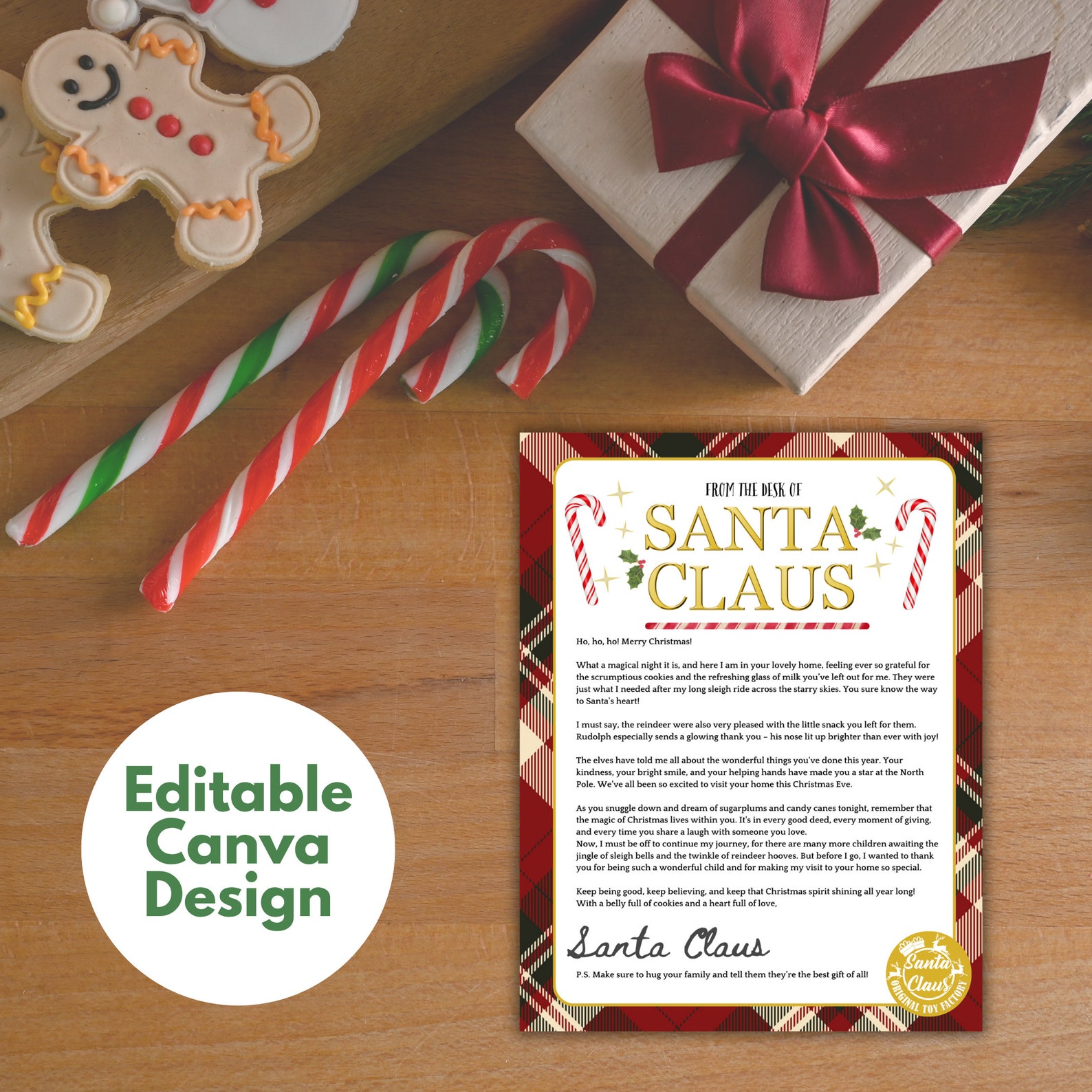 Letter From Santa Secret Santa Ideas Santa Letters Nice - Etsy