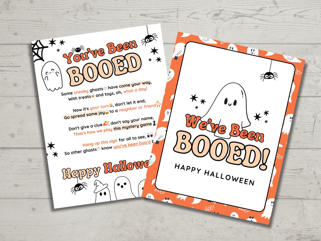 You've Been Booed, We've Been Booed, Halloween Printable, Halloween ...