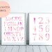 Alphabet Poster | Watercolor Alphabet Poster | Number Poster | ABC ...