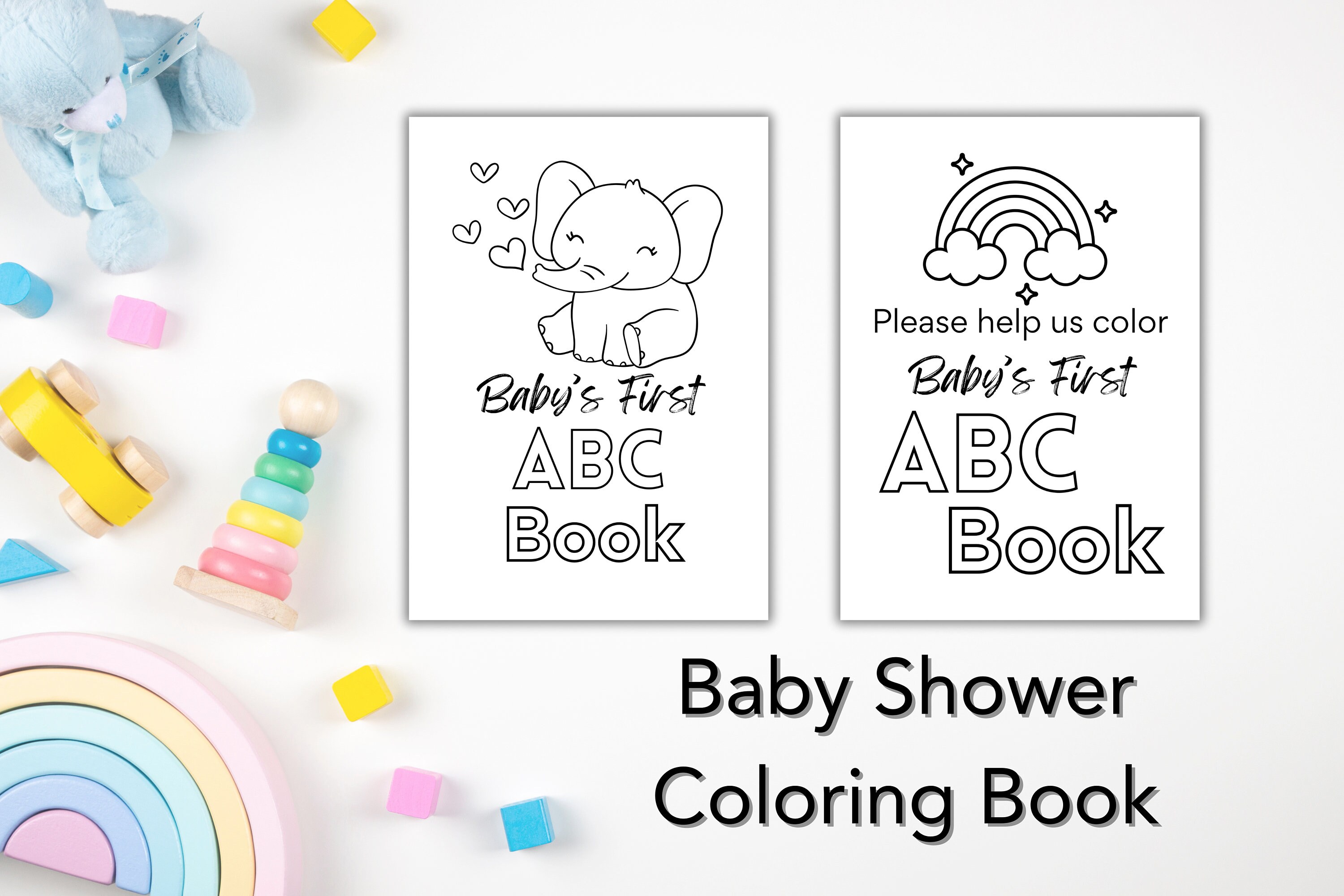 Baby Shower | ABC Book | Alphabet Coloring Pages | Alphabet Poster ...