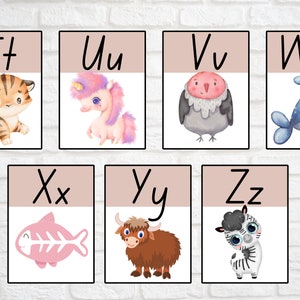 Classroom Decor Elementary | ABC Posters | Animal Alphabet Poster | ABC ...