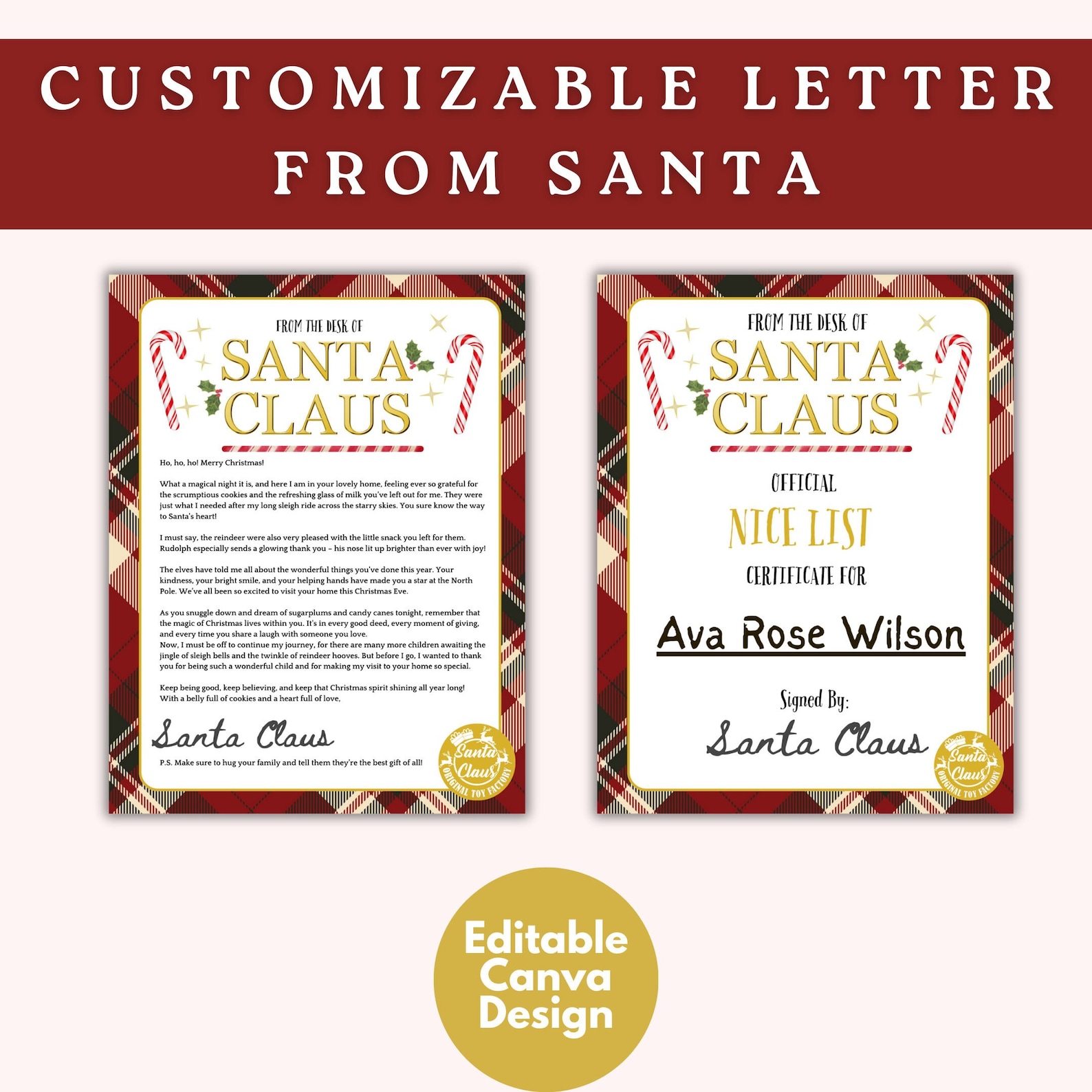 Letter From Santa, Secret Santa Ideas, Santa Letters, Nice List ...