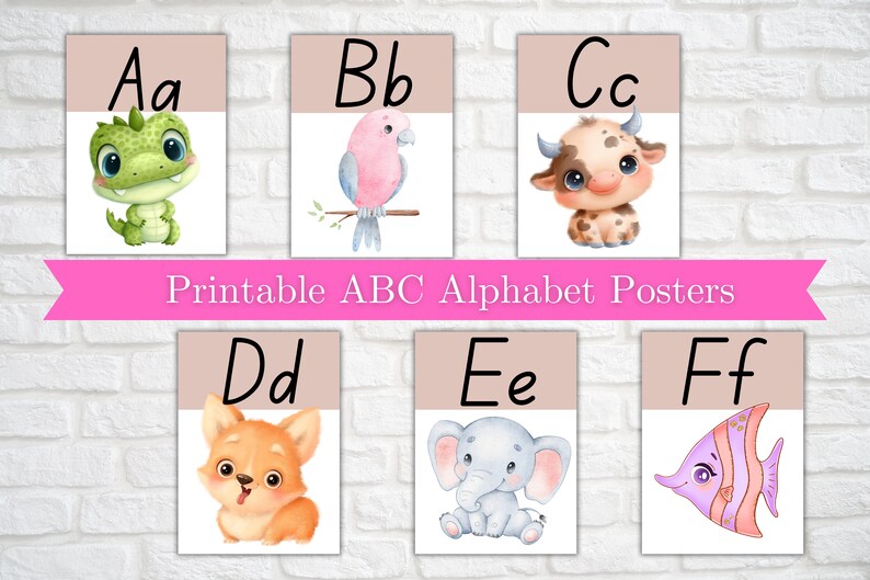 ABC Animal Poster | Preschool Learning Posters | Homeschool Resources ...