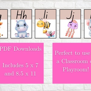 ABC Animal Poster | Preschool Learning Posters | Homeschool Resources ...