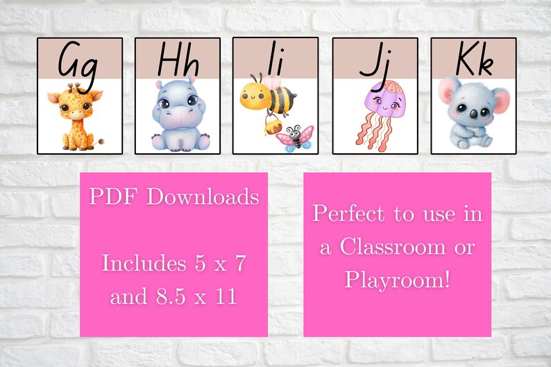 ABC Animal Poster | Preschool Learning Posters | Homeschool Resources ...