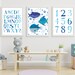 Alphabet Poster | Sea Life Nursery Wall Art | Watercolor Alphabet ...