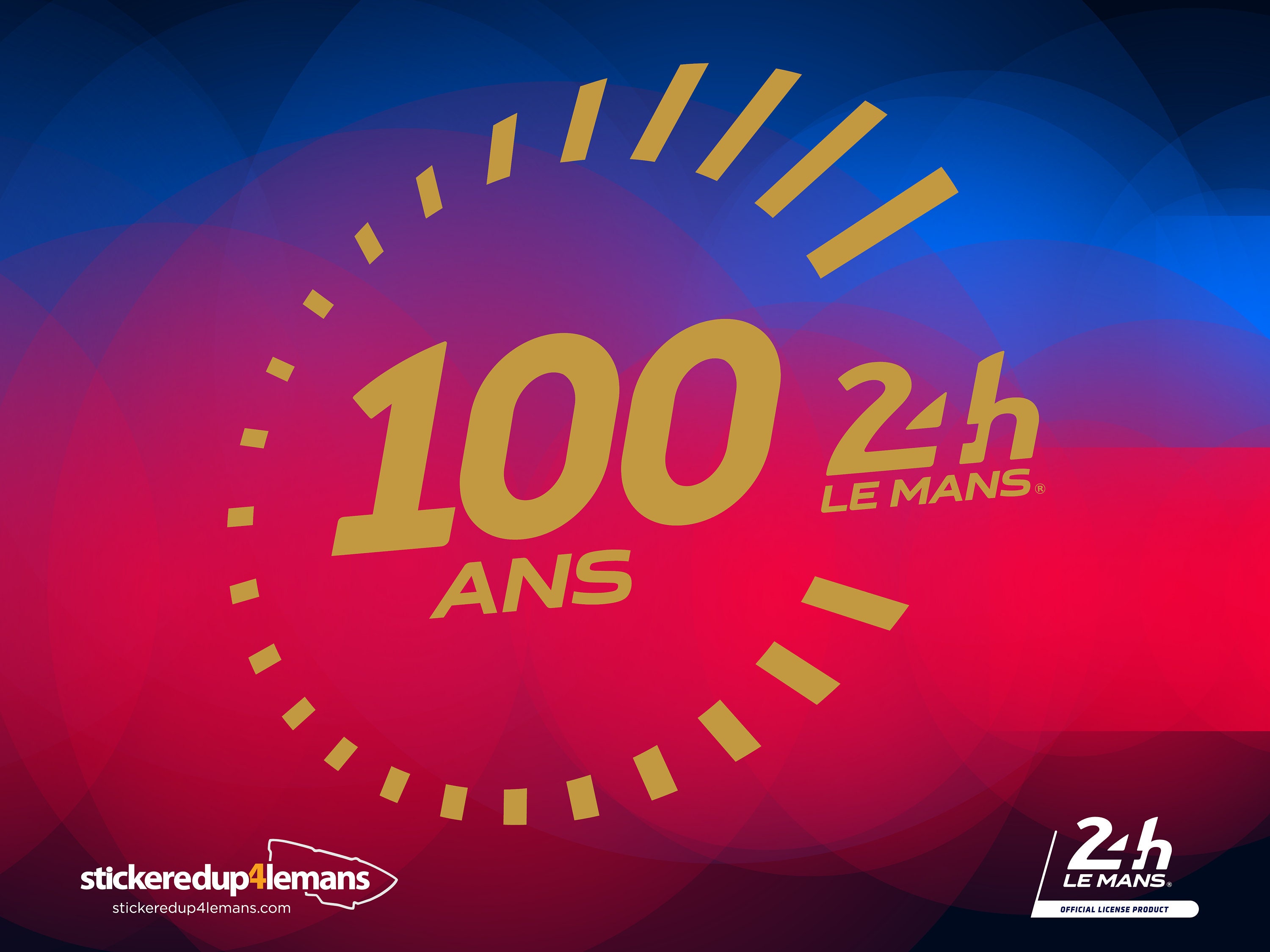Autocollant 24h Du Mans 2023 Voiture Edu Svet Gob Gt
