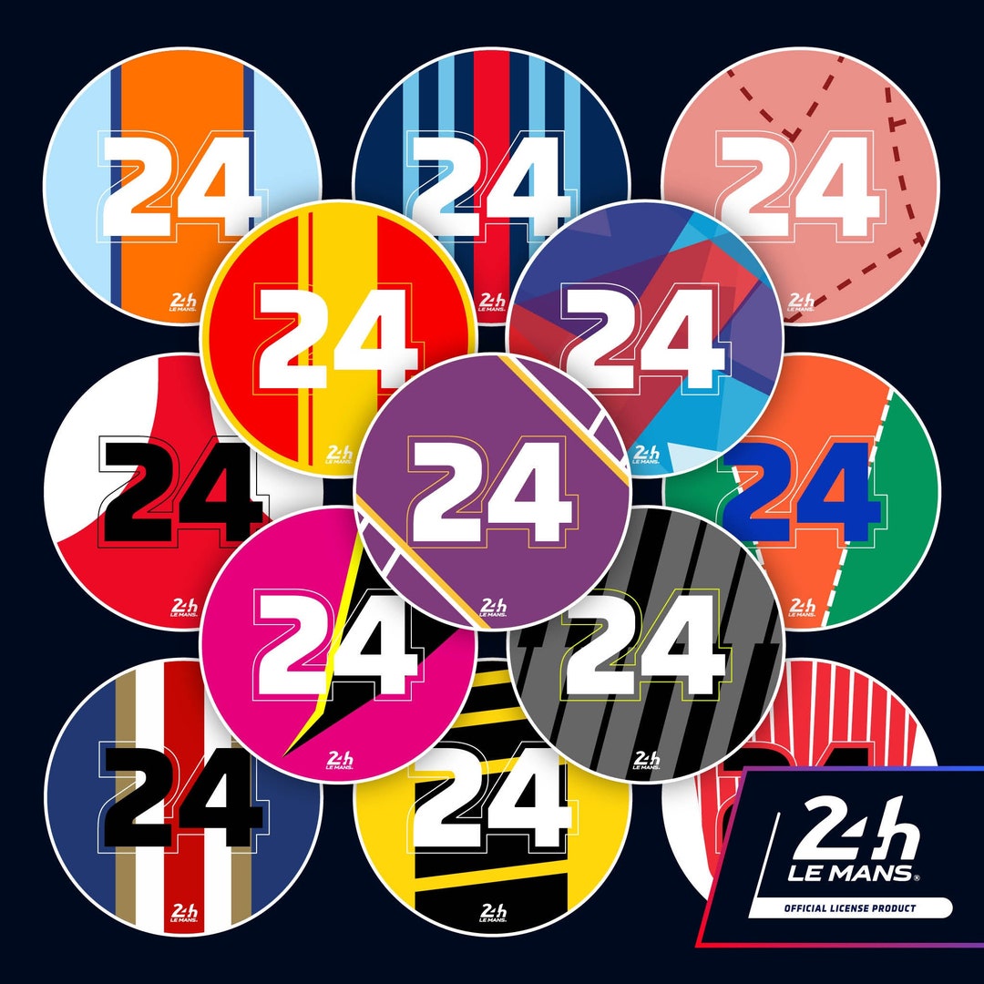 Iconic Liveries '24' 400mm Diameter Door Racing Numbers pair - Etsy