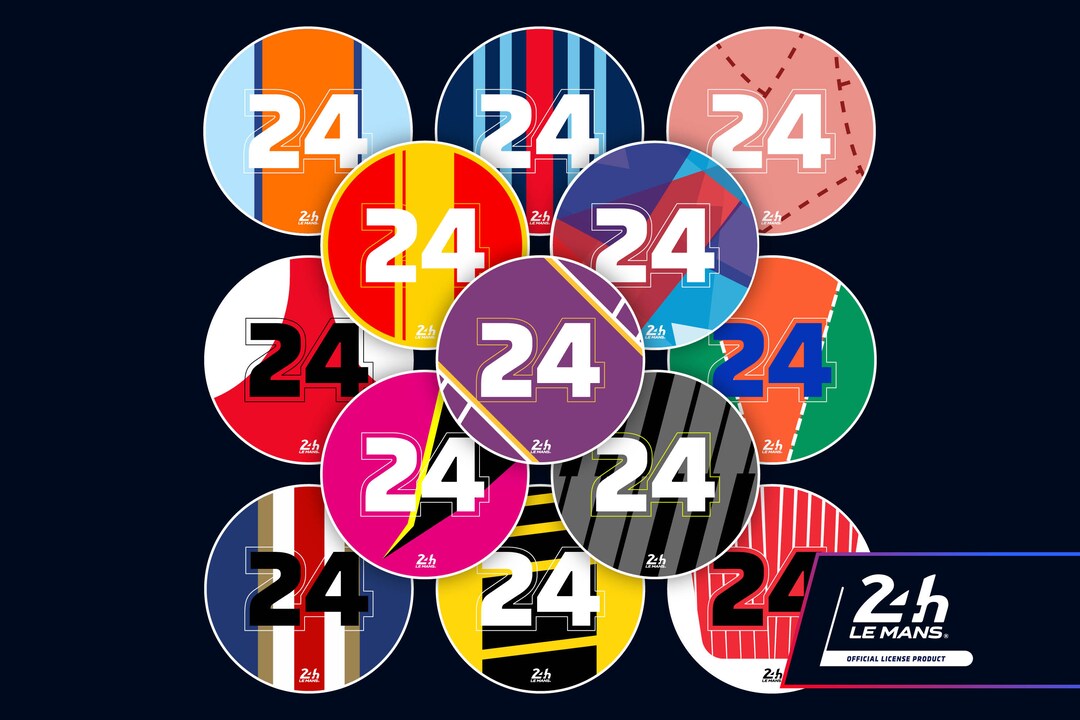Iconic Liveries '24' 400mm Diameter Door Racing Numbers (pair) - Etsy