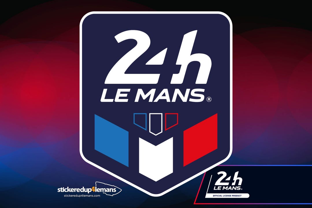 LARGE Official Le Mans 24h Chevron Badge Sticker | Official 24h Le Mans ...