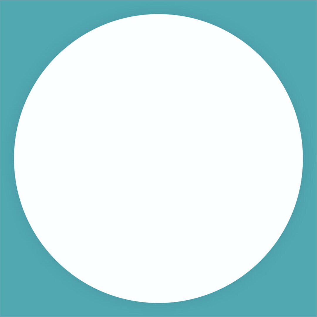 400mm Plain White Classic Roundel - Etsy