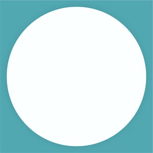 400mm Plain White Classic Roundel - Etsy