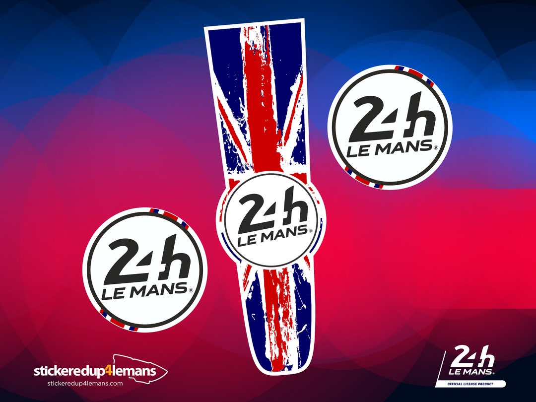 Official Le Mans Flag Racing Bonnet Stripe With Logo Sticker (matching ...