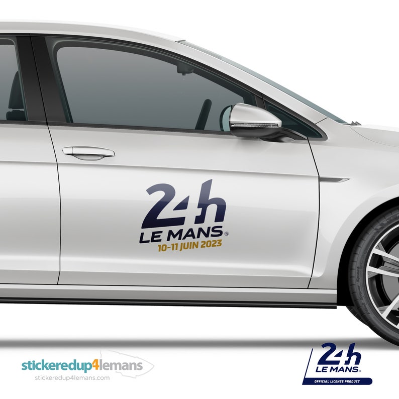 Official Le Mans 24h Le Mans & Dates Logo Sticker Official 24h Le Mans ...