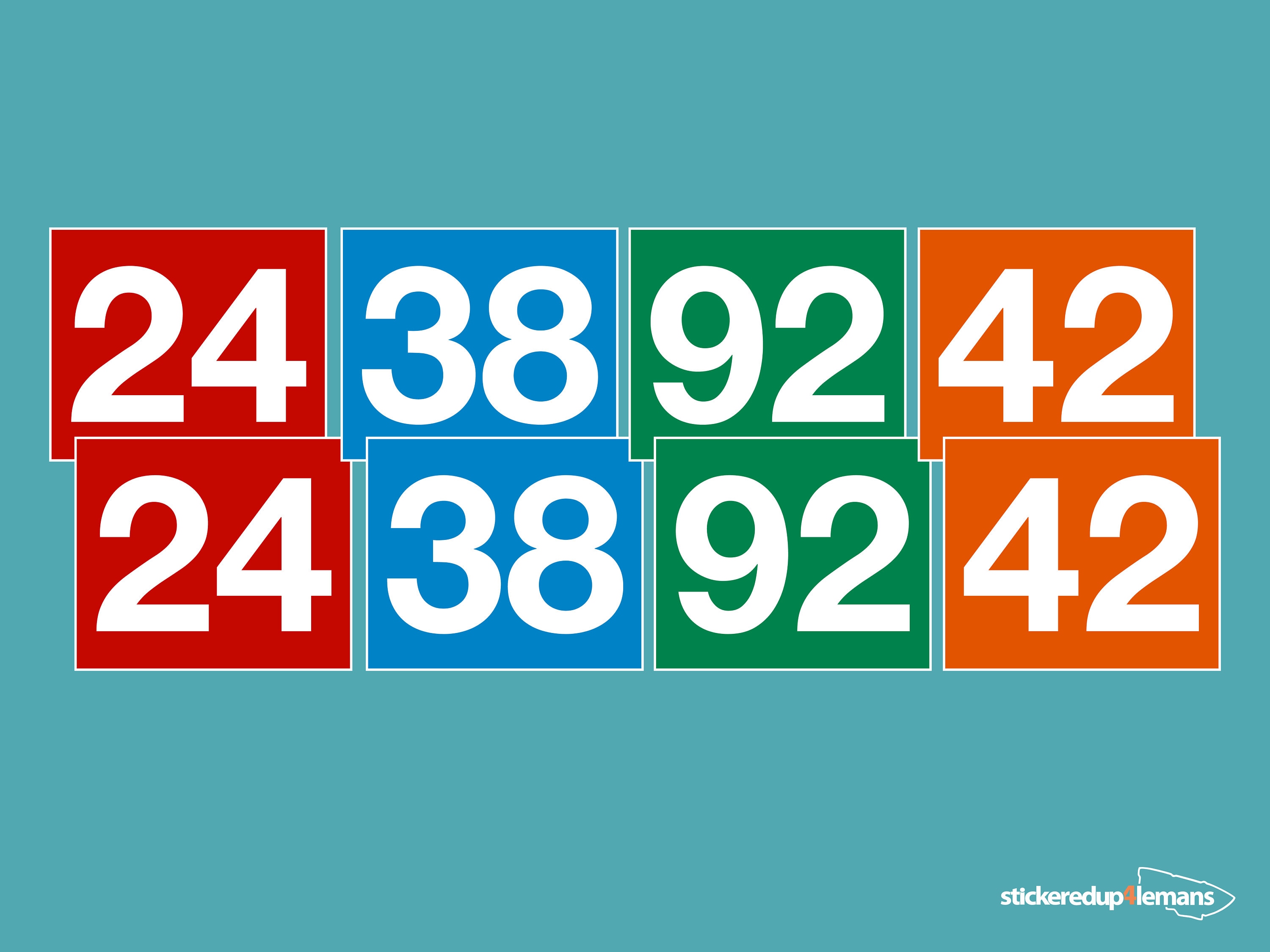 WEC Le Mans Style Class Numbers pair - Etsy