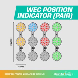 WEC Class Position Indicator (pair) Le Mans 24h Car Sticker Decal - Etsy