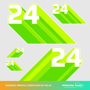 No.24 Racing Numbers Pack - Etsy