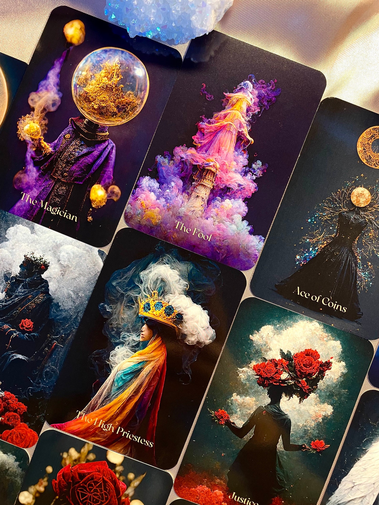 Tarot Card Deck Tarot Deck With Guidebook Artificial - Etsy