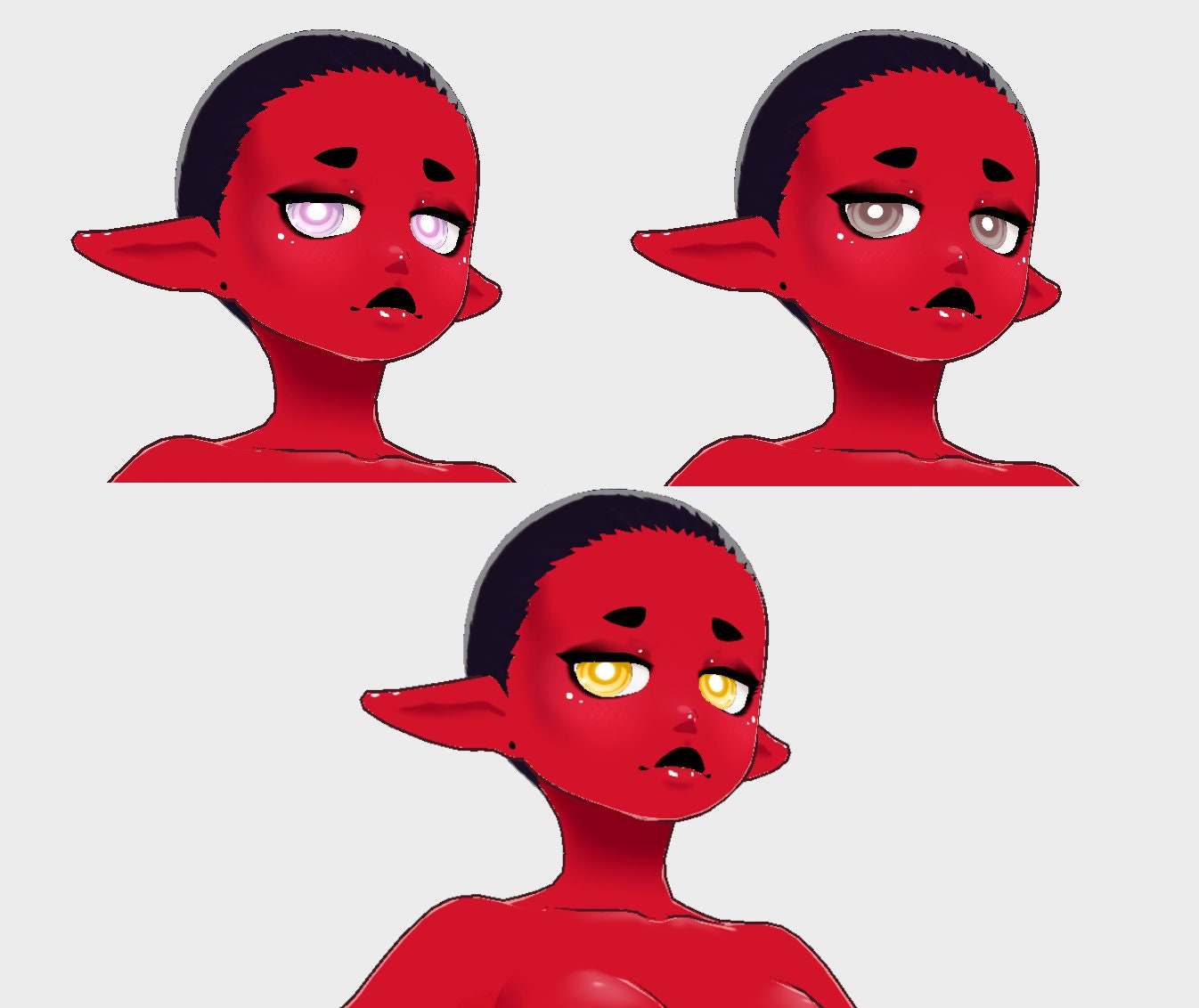 VROID BASE: Skin Eyes Mouth Body Face Texture Bundle - Etsy