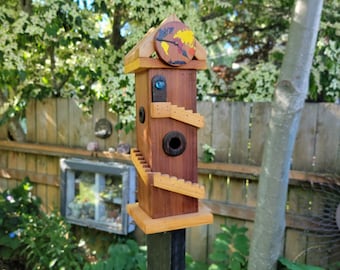 Birdhouse Tower - Etsy