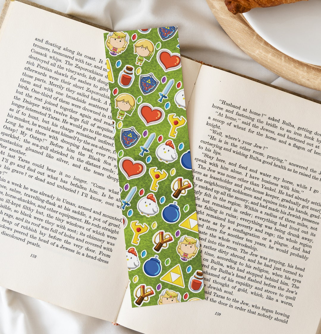 Cute Hand Illustrated Legend of Zelda Bookmarks Perfect for Book Lovers ...