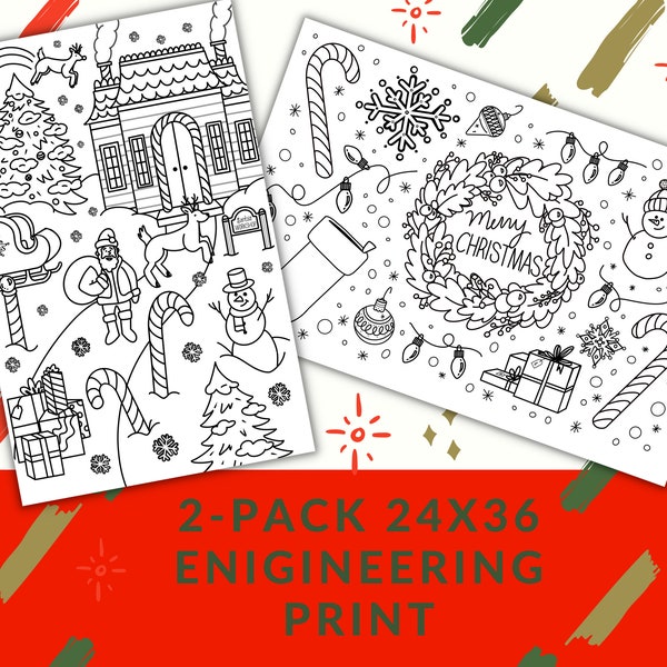 Christmas Posters Pack - Etsy