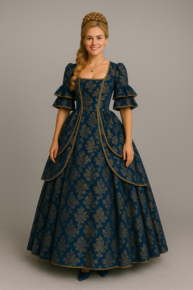 Queen Gown Sewing Pattern | Renaissance Medieval Dress | Historical ...