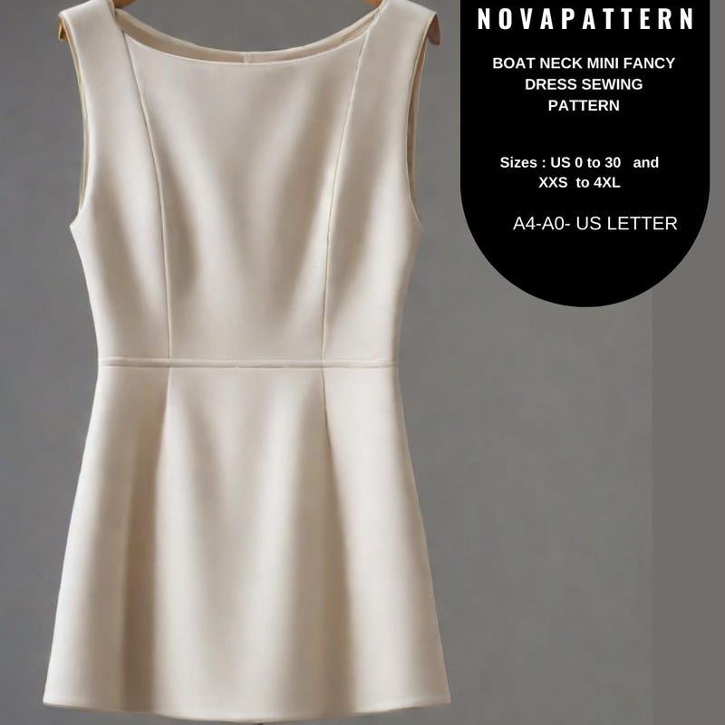 Mini Dress Sewing Pattern - Etsy
