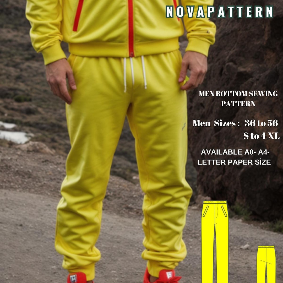 Men's Tracksuit Sewing Pattern (PDF Pattern): Sizes 36-56 / S-4XL - Etsy