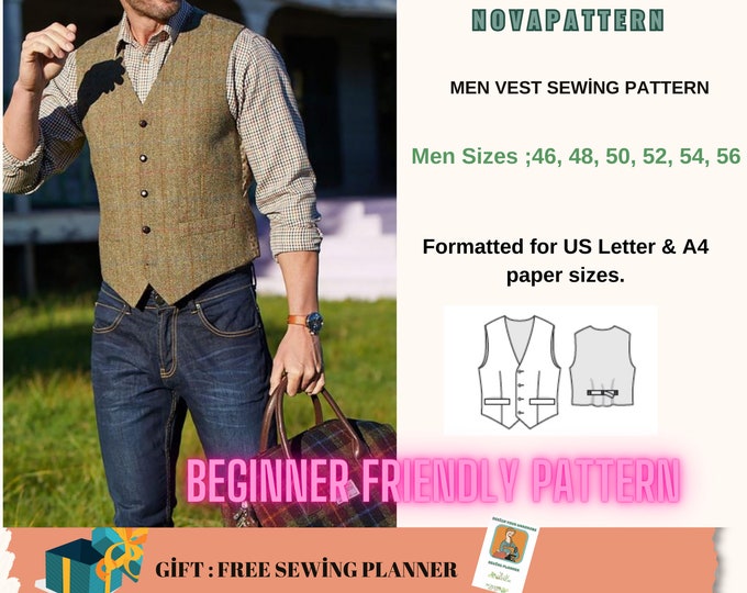 Cozy Shawl Collar Vest Flattering Pdf Knitting Pattern in 9 Sizes ...