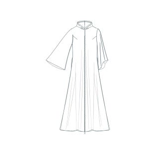Medieval Cloak Sewing Pattern | Hooded Maxi Cape | Renaissance Fantasy ...