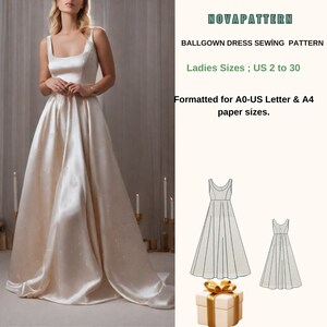 Aly Dress PDF Sewing Pattern-instant Download A4-eu 34-52/us 4-22/ Uk 6 ...