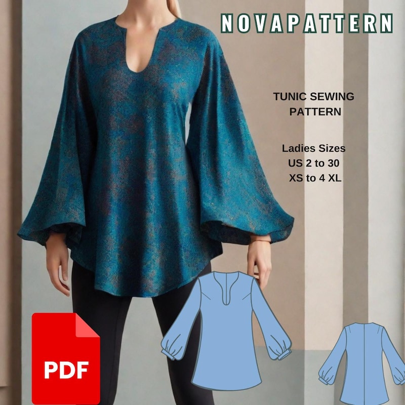 Tunic Top Pattern - Etsy