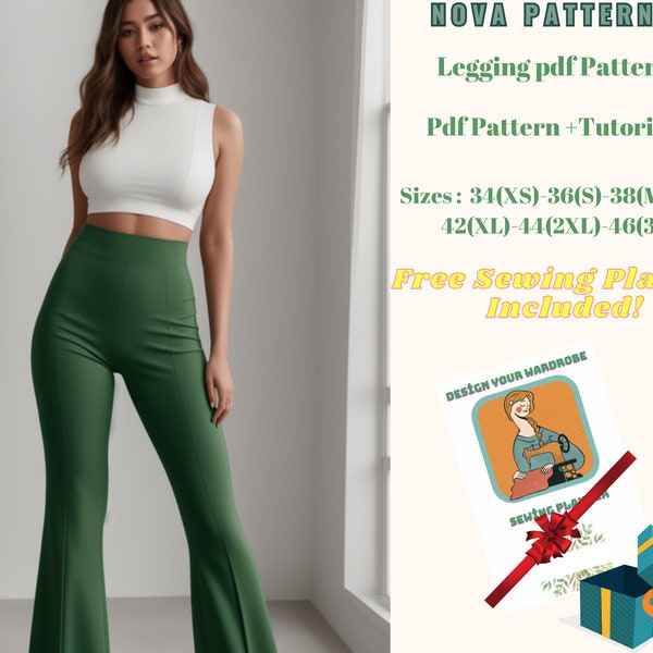 Flare Leggings Pattern - Etsy